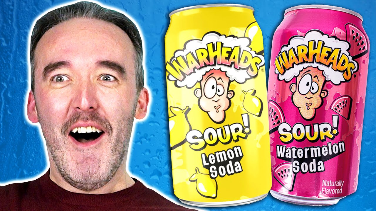 Irish people try sour Warhead sodas