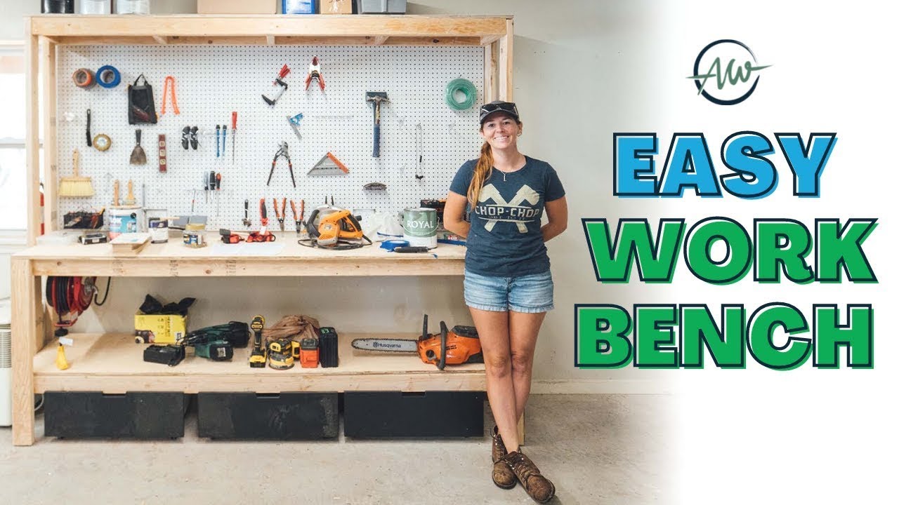 How to build a 2x4 garage workbench