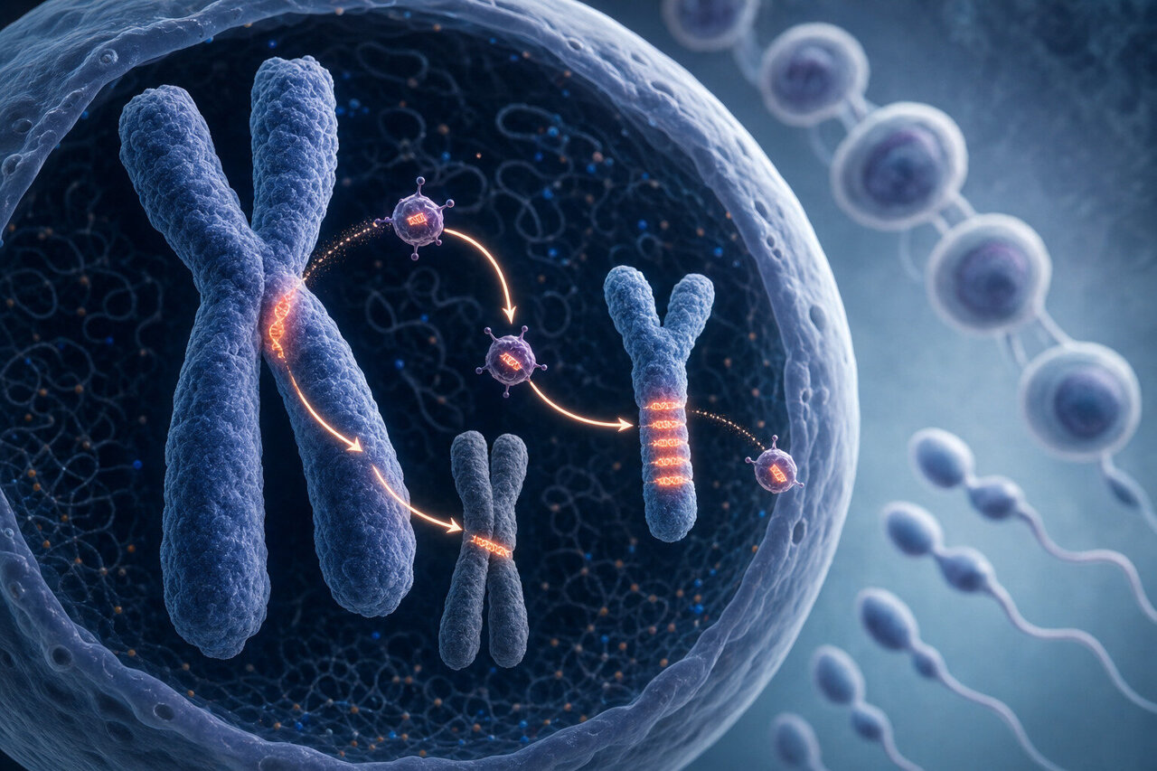 The Y chromosome is home to surprising jumping genes