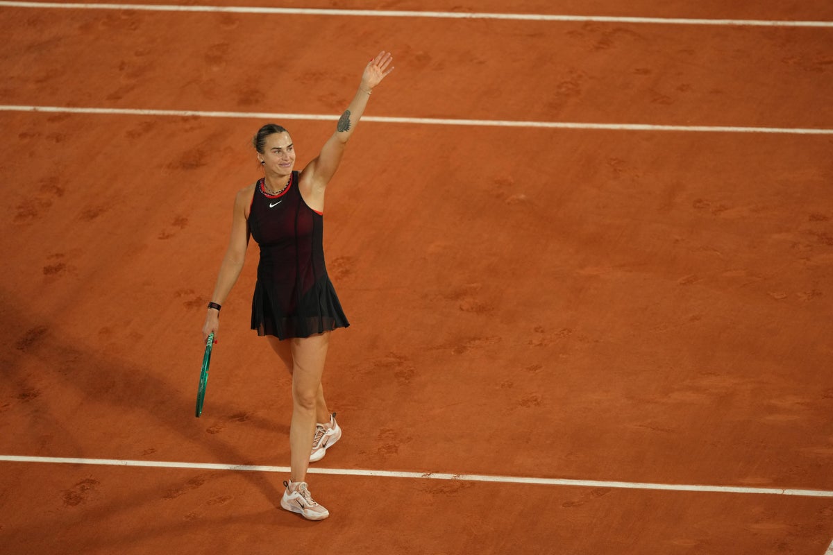 Aryna Sabalenka hopes for more women’s matches in French Open night session