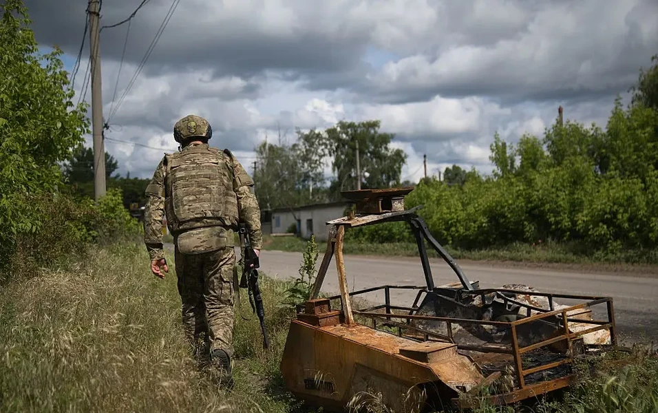 Ukraine uses robotic vehicle to repel Russian claim in Kharkiv