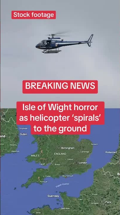 Isle of Wight horror as helicopter 'spirals' to the ground