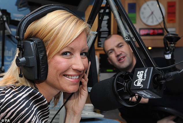 Denise Van Outen cuddles ex-Big Breakfast co-star Johnny Vaughan as ...