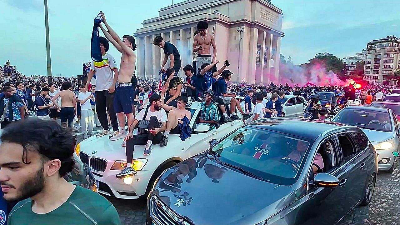 PSG Champions League celebrations turn violent across France