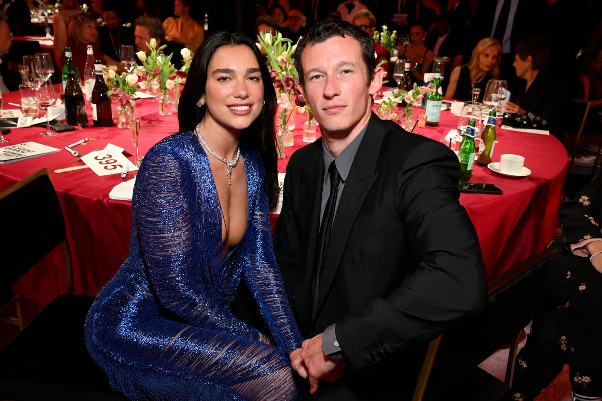 All the design details from Dua Lipa and Callum Turner’s modestly chic ...