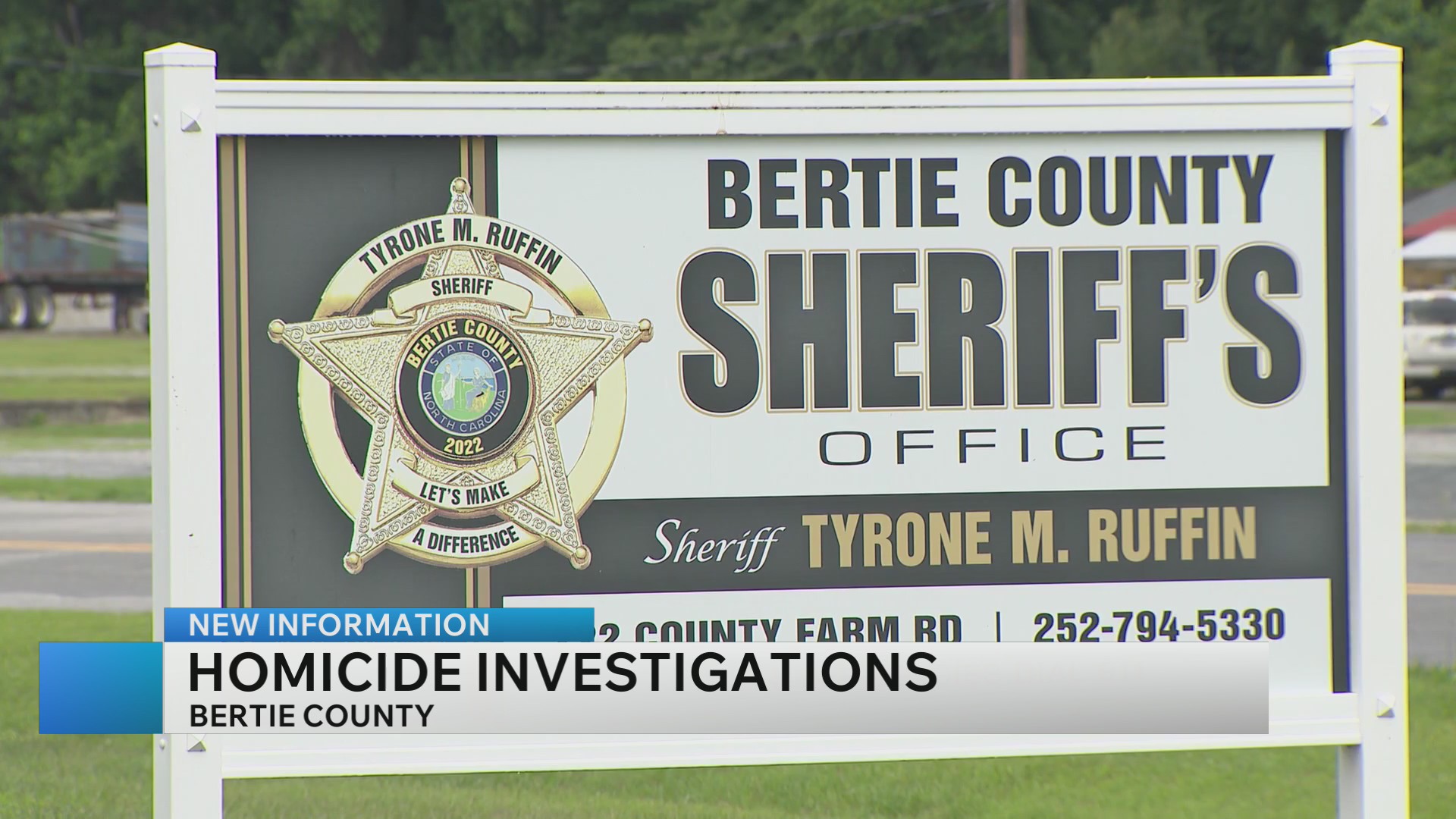 Bertie County sheriff provides update on three homicide cases