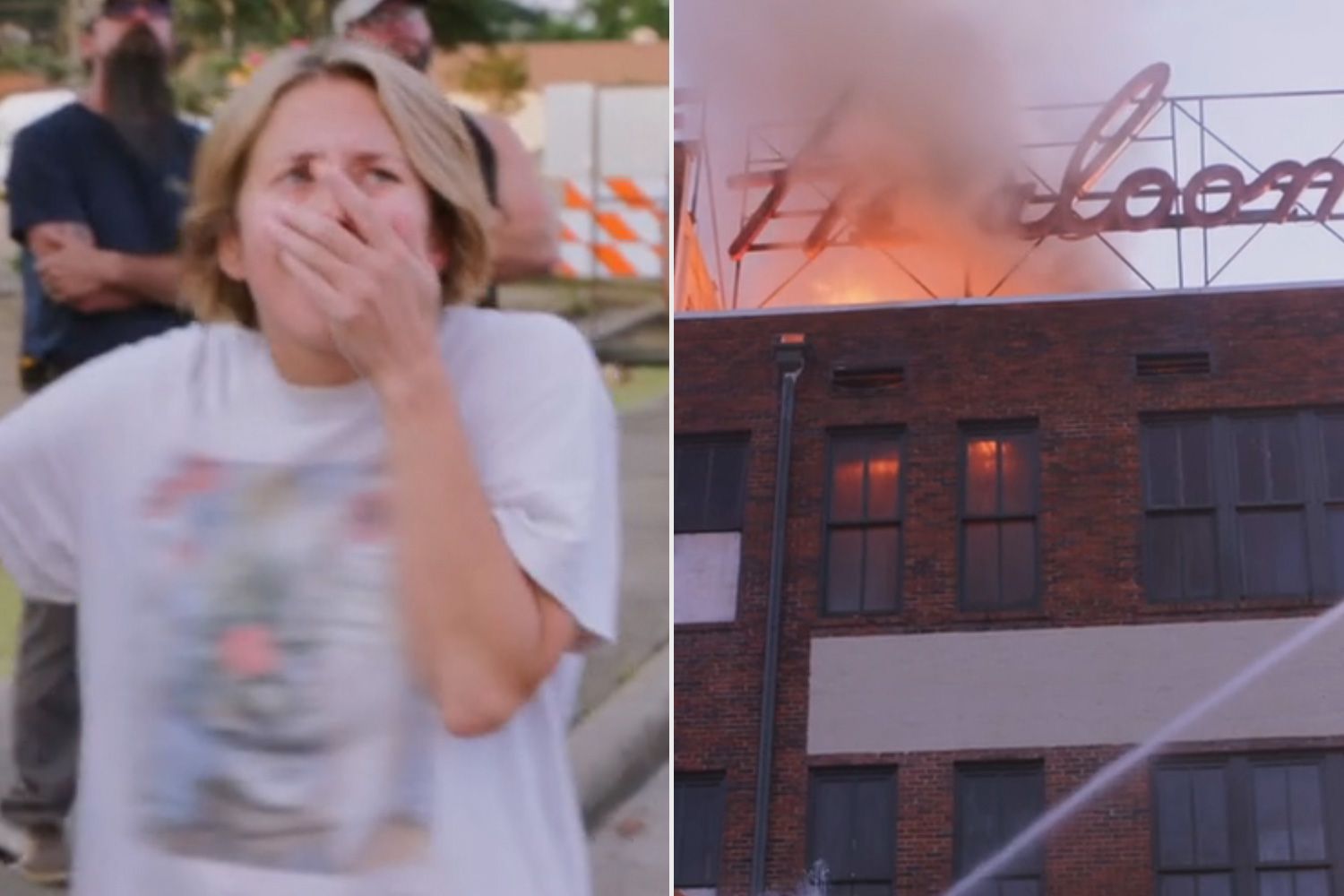 Erin Napier fights back tears as she watches 'heartbreaking' fire rip ...