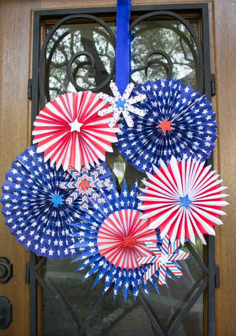 Try these 4th of July porch decor ideas for a fun and festive front entry