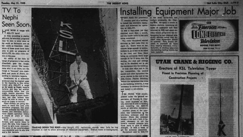 Deseret News archives: KSL-TV began broadcasting in 1949