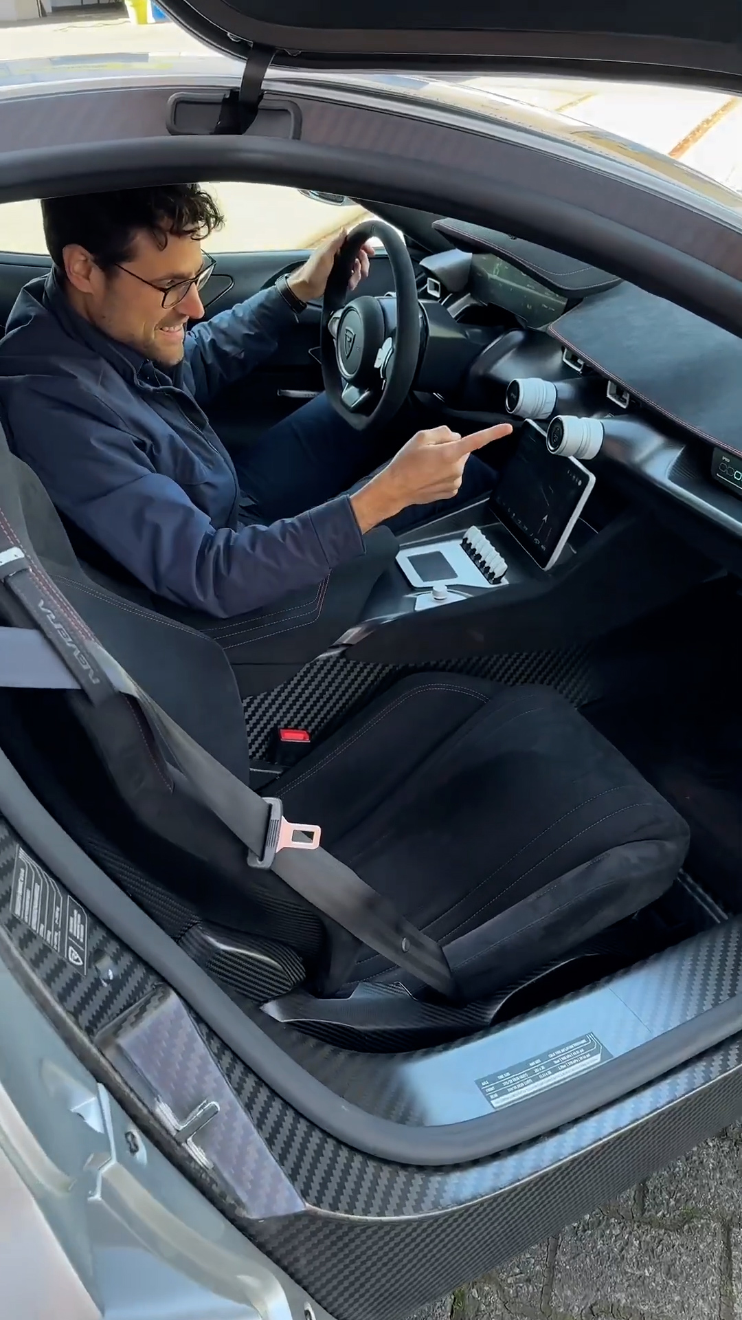 Rimac Nevera interior with an exclusive touch