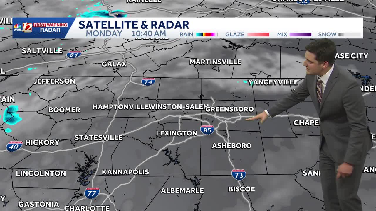 Isolated rain chance Monday PM, heat on the horizon later this week