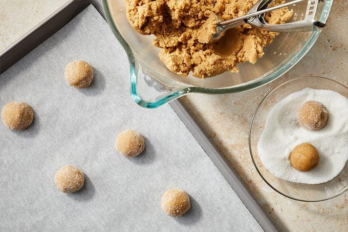 Iced chestnut cookies with bourbon brown butter icing