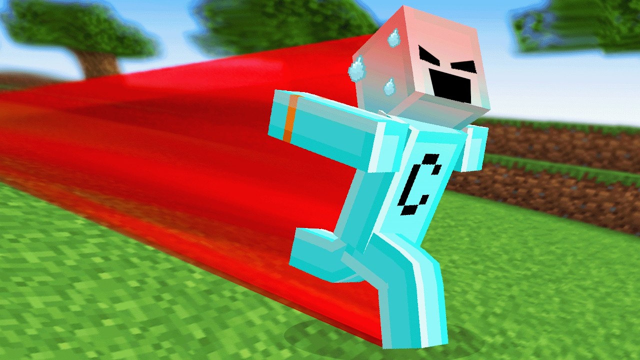 Running forever across an endless Minecraft landscape to stay alive