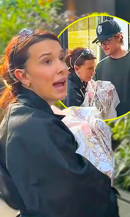 Millie and baby mobbed by paparazzi 🚨