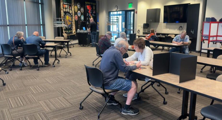 Voters head to the polls for early voting in Ward County