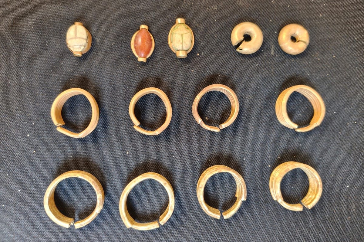 Trove of artefacts unearthed in Egypt including ancient inscriptions