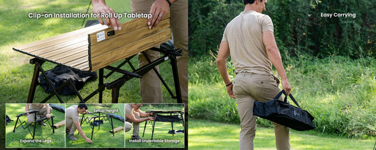 This $40 outdoor folding table is about to be your summer's MVP