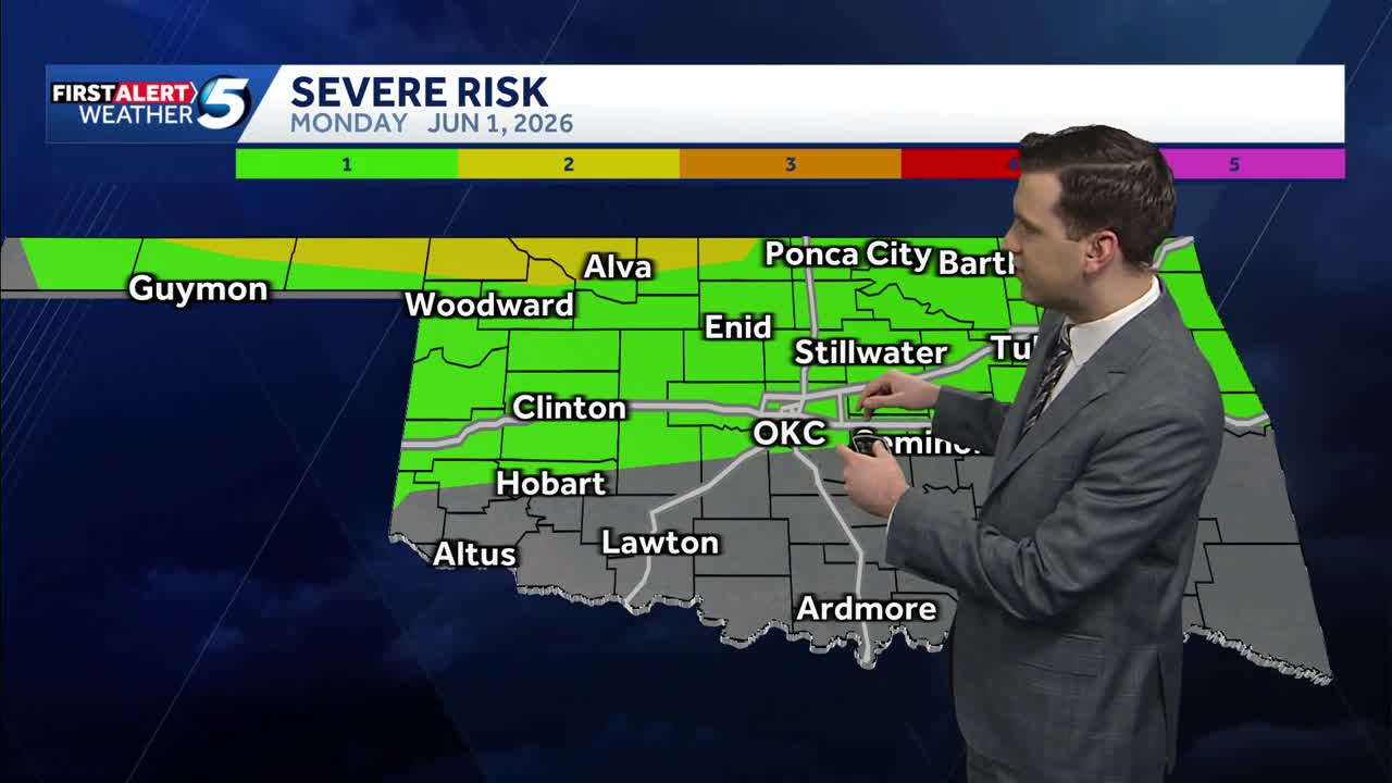 June 1st, 2026: Storm risk today