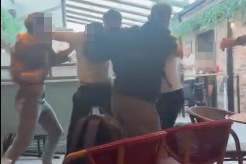 Brawl erupts at Conor McGregor's Black Forge Inn as bouncers jump into ...