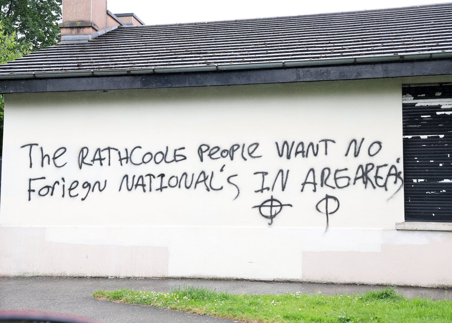 Police probe racist graffiti as threats appear against landlords and ...