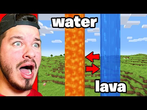 I fooled my friend by swapping water and lava textures in Minecraft