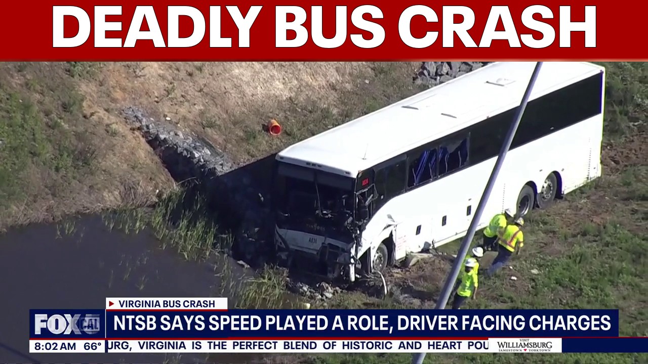 Bus driver in deadly Stafford County I-95 crash now facing felony charges