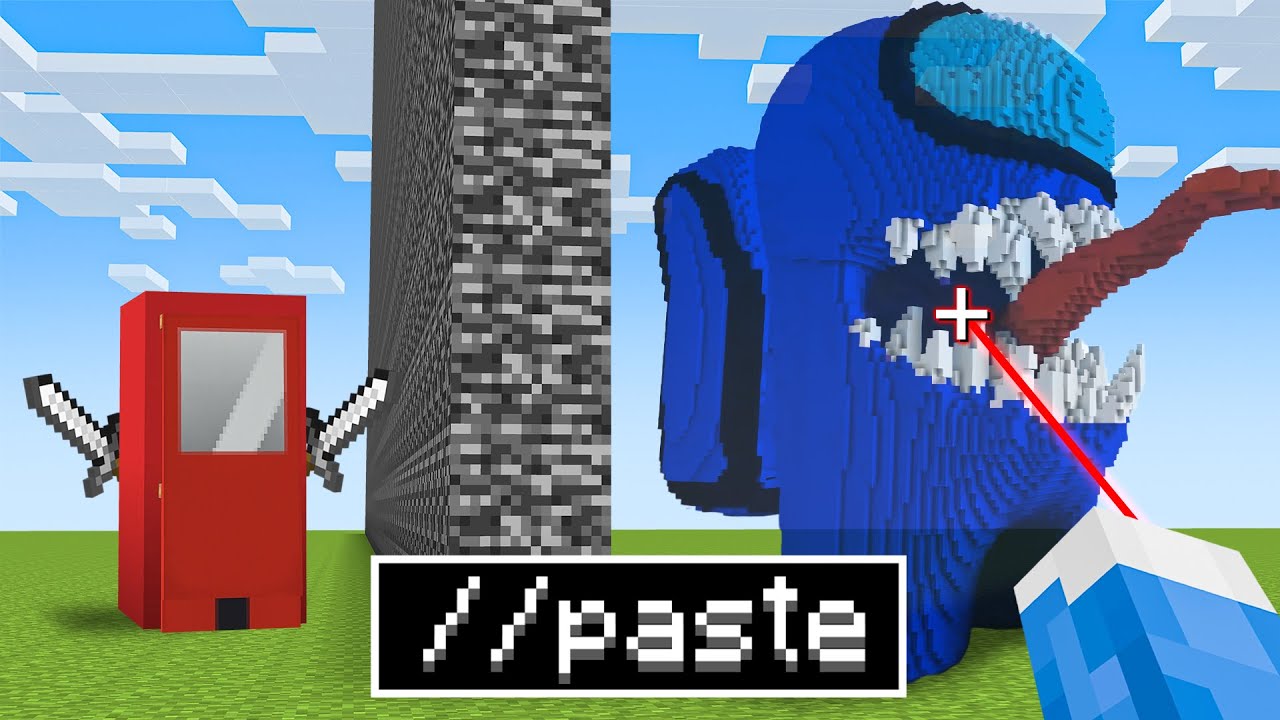 I cheated using paste in Minecraft