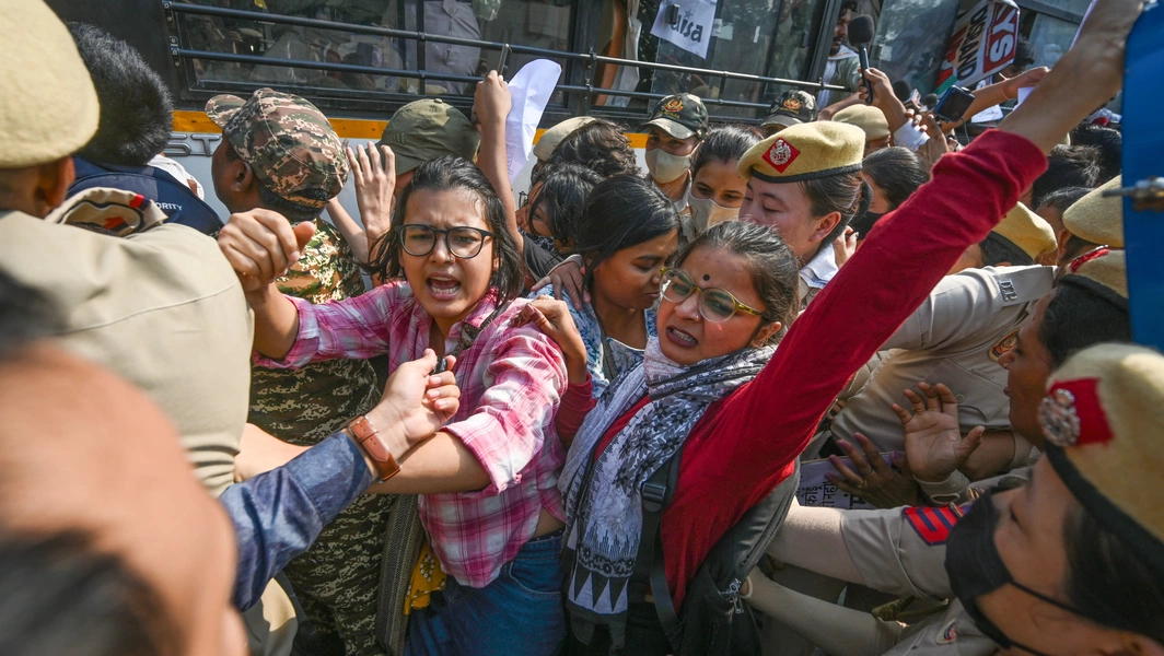 UP officials halt Sanjay Singh's meet on exam leaks