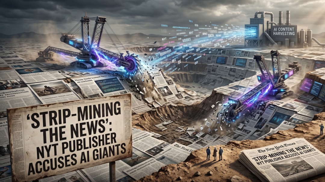 'Strip-mining the news': NYT publisher accuses AI giants of plundering ...