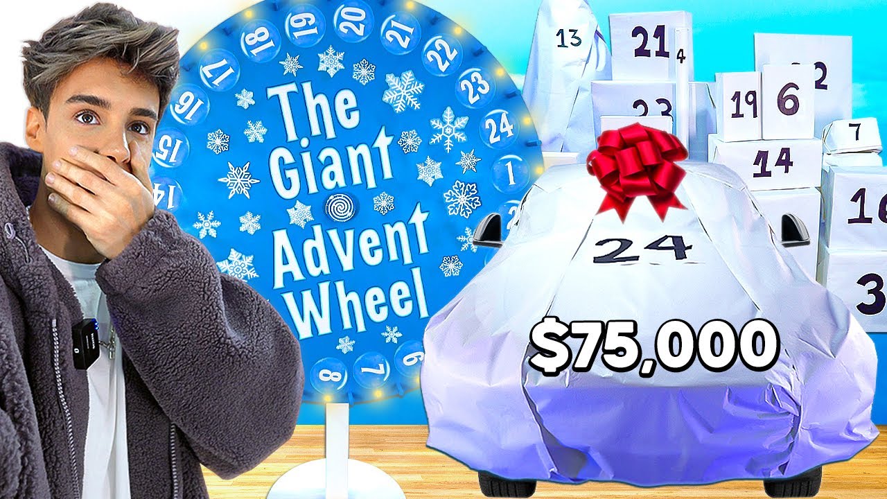 Spinning a $75,000 mystery advent calendar wheel