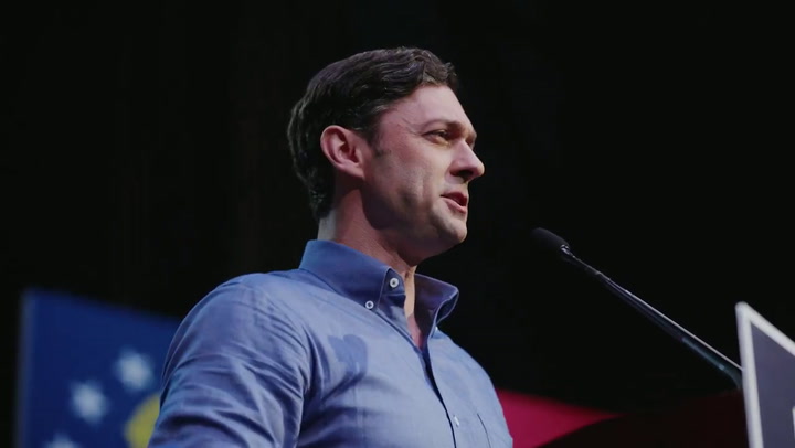 Jon Ossoff mocks President Trump's 52-post social media spree