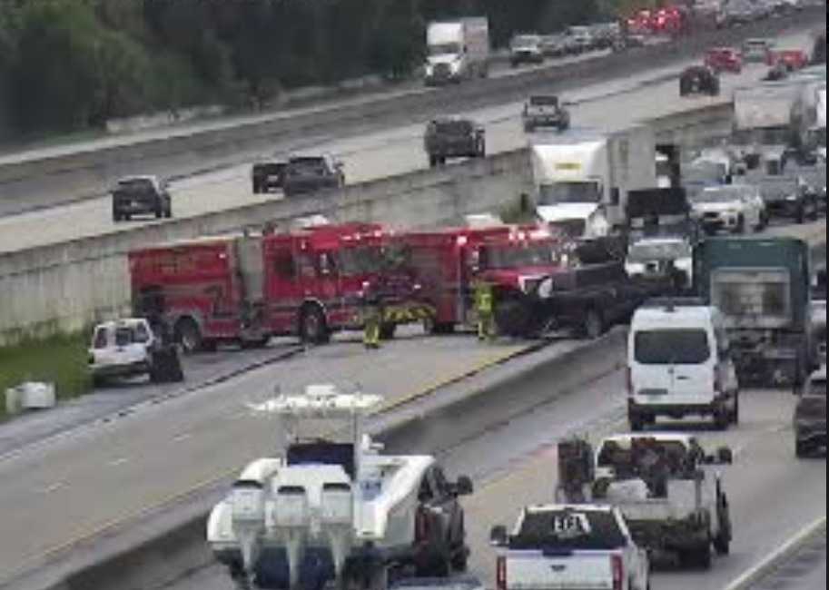 First responders at scene of vehicle crash on Florida's Turnpike in ...