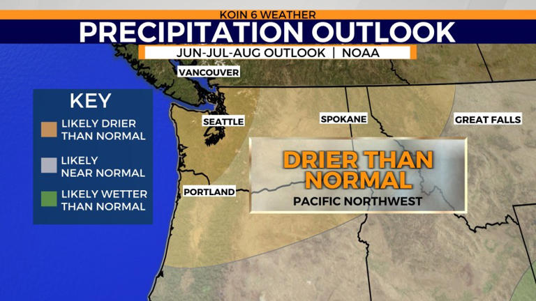 NOAA releases sizzling summer weather outlook for PNW