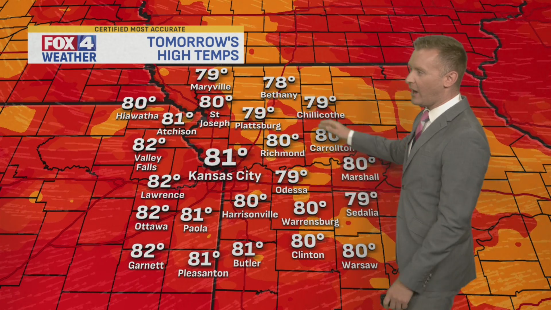 Monday evening forecast