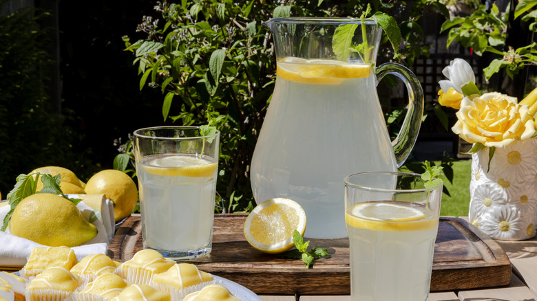 A pitcher of lemonade tastes better when you add a splash of this juice
