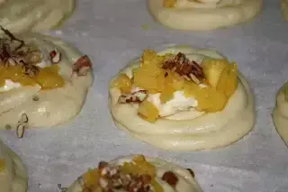 Pineapple cream cheese danish