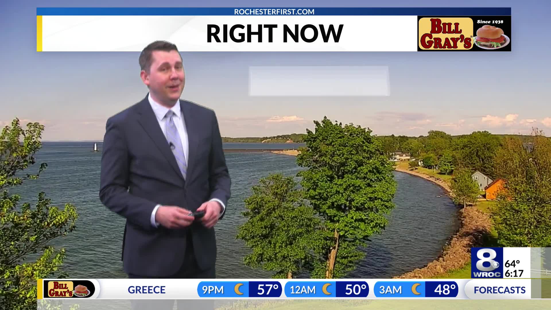 Rochester's Monday evening weather forecast