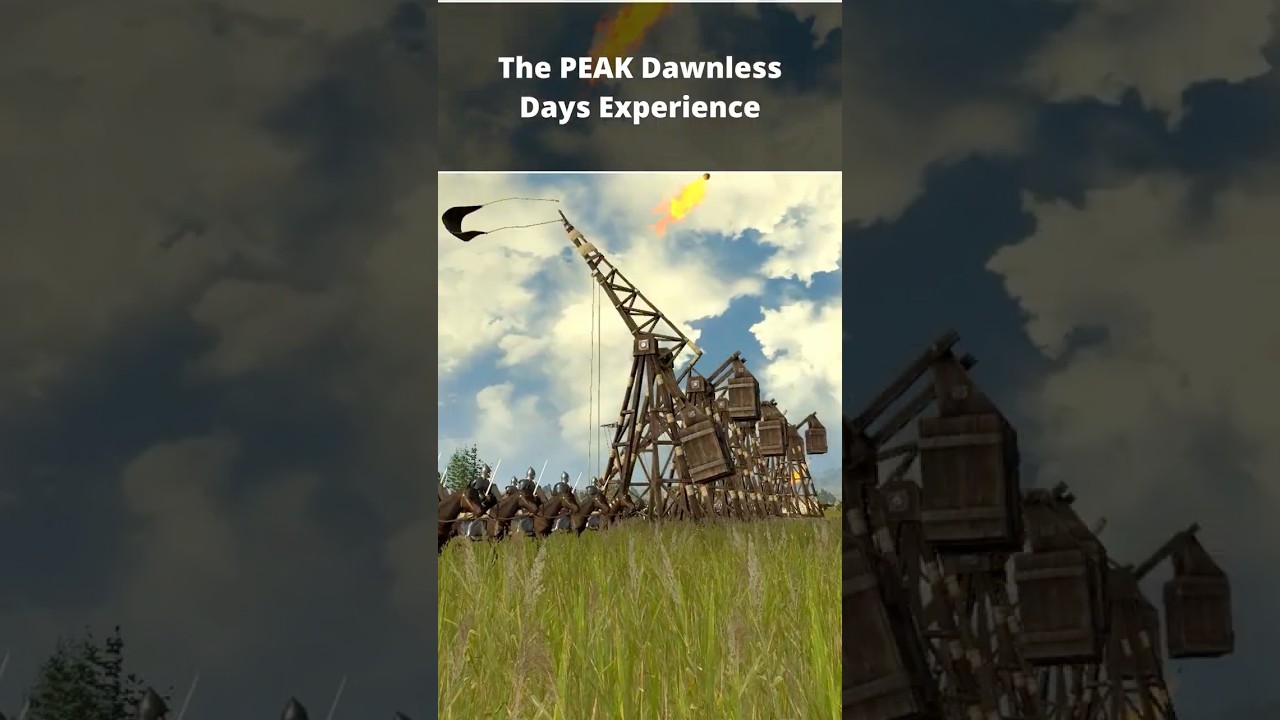 Peak Dawnless Days experience with a trebuchet