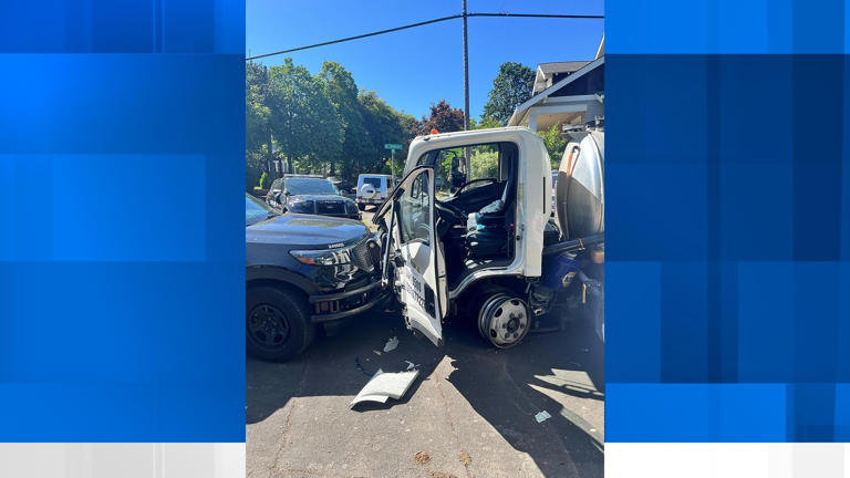 Police: Suspect in stolen oil tank truck hit patrol cars, other ...