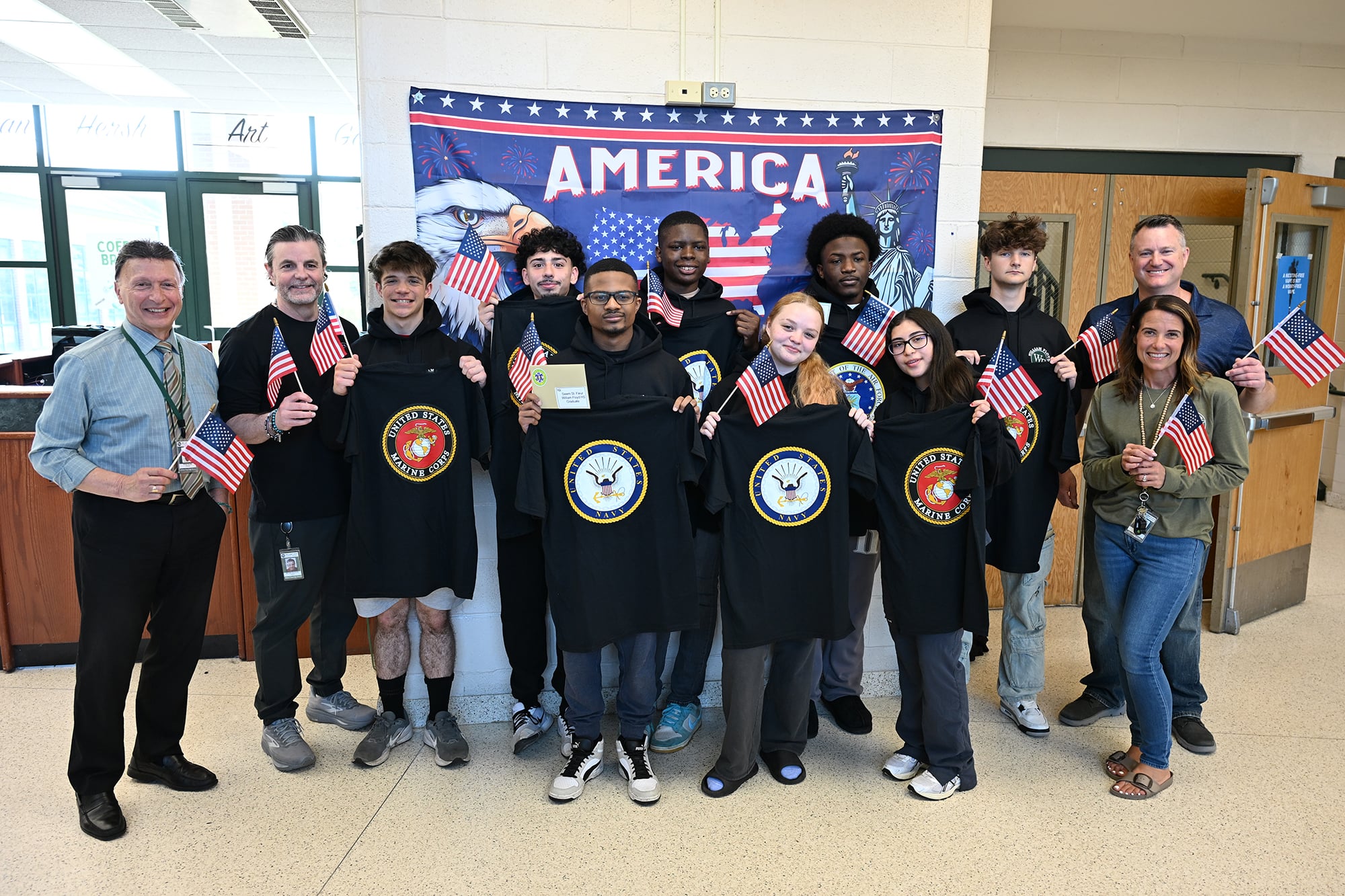 William Floyd teachers honor Class of 2026 students enlisting in US ...