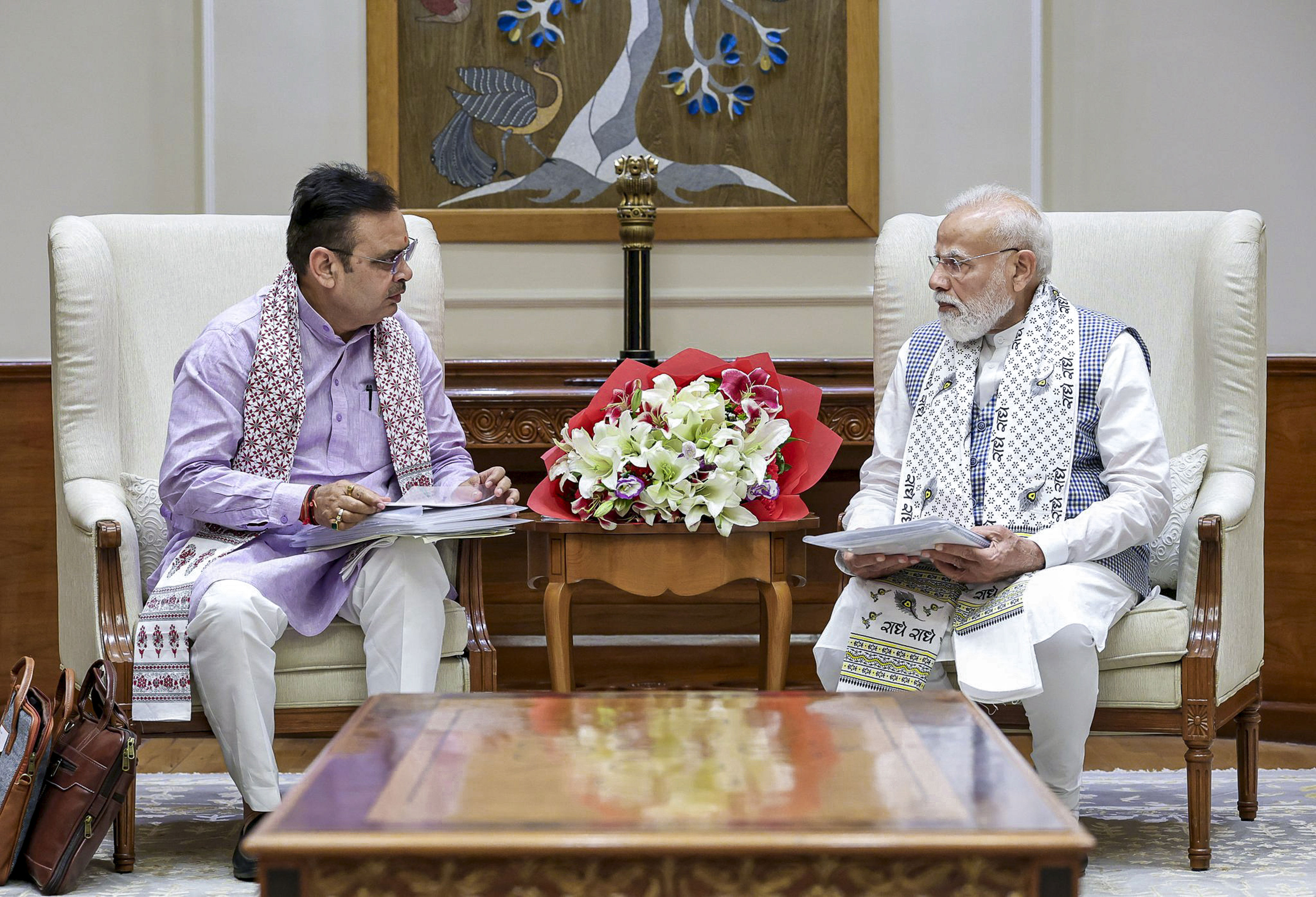 Rajasthan CM calls on PM Modi in Delhi; discusses governance, public ...