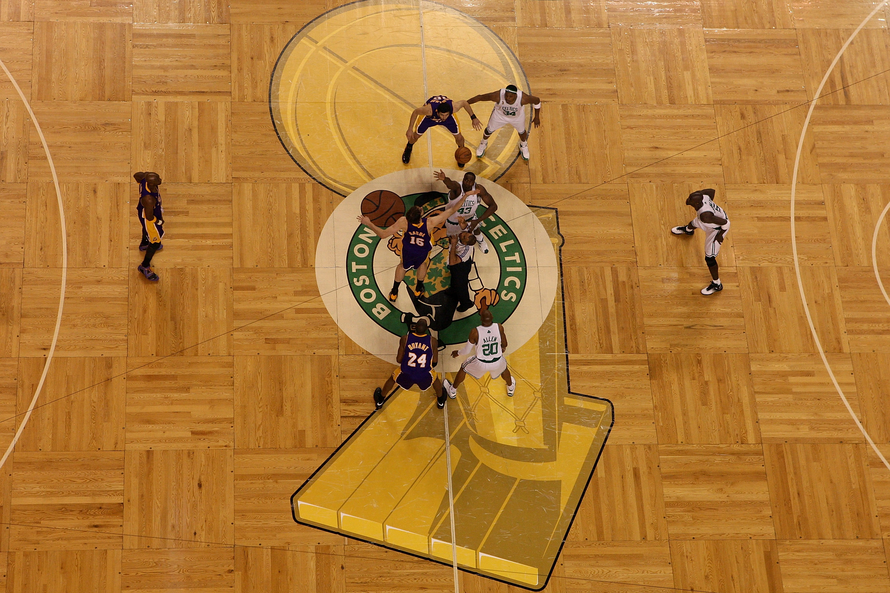 Trophy decals are coming back to NBA Finals courts. Why did they ever ...