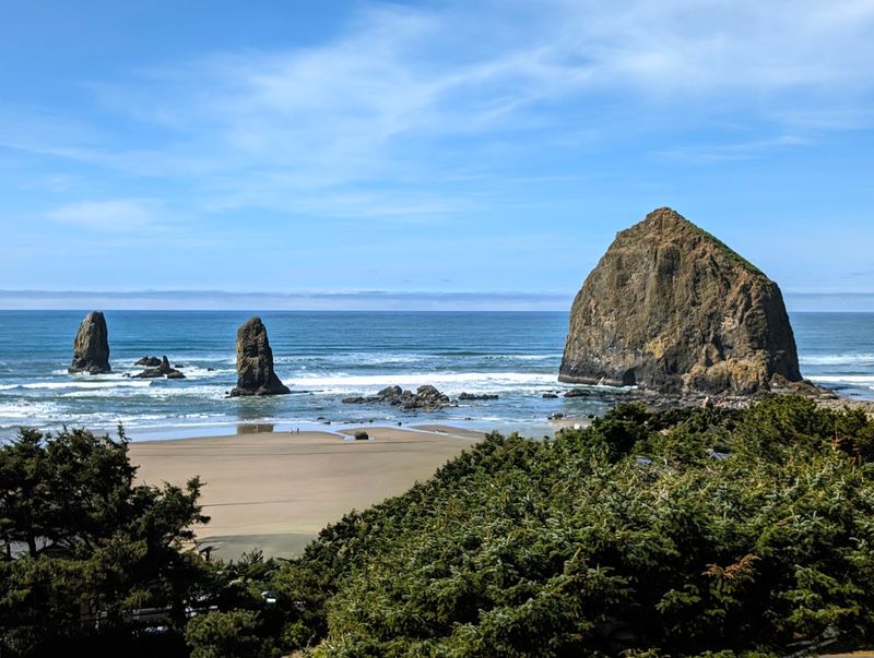 Oregon’s most photographed rock has 235 feet of basalt, tufted puffins ...
