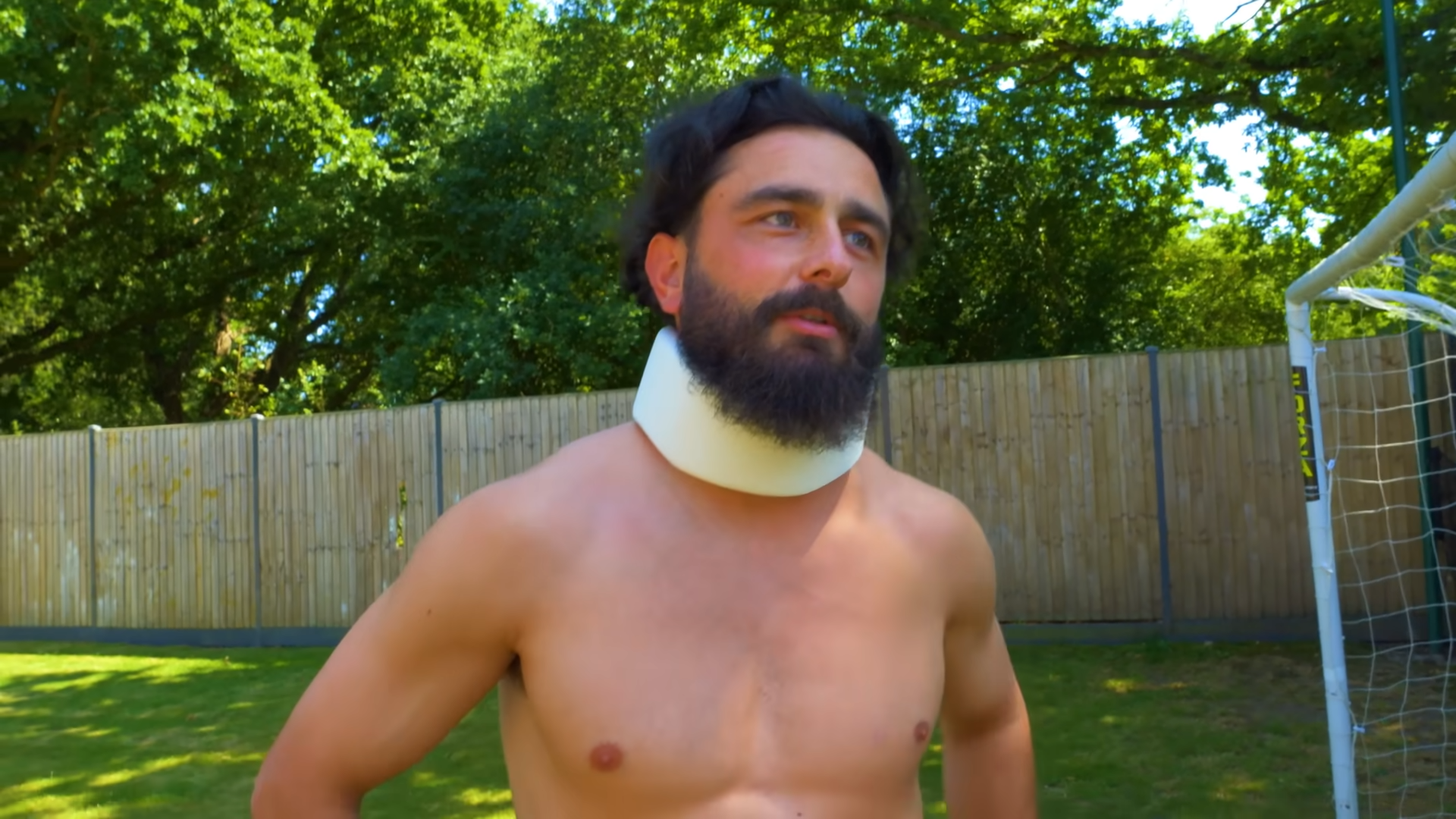 It all started with a fish slap that ended him in the emergency room
