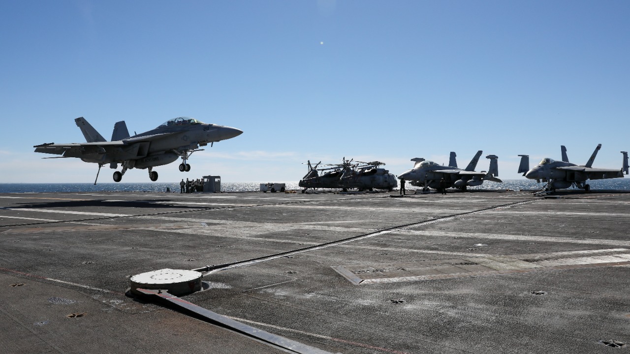 The USS Gerald R Ford carrier strike group just returned to Norfolk ...