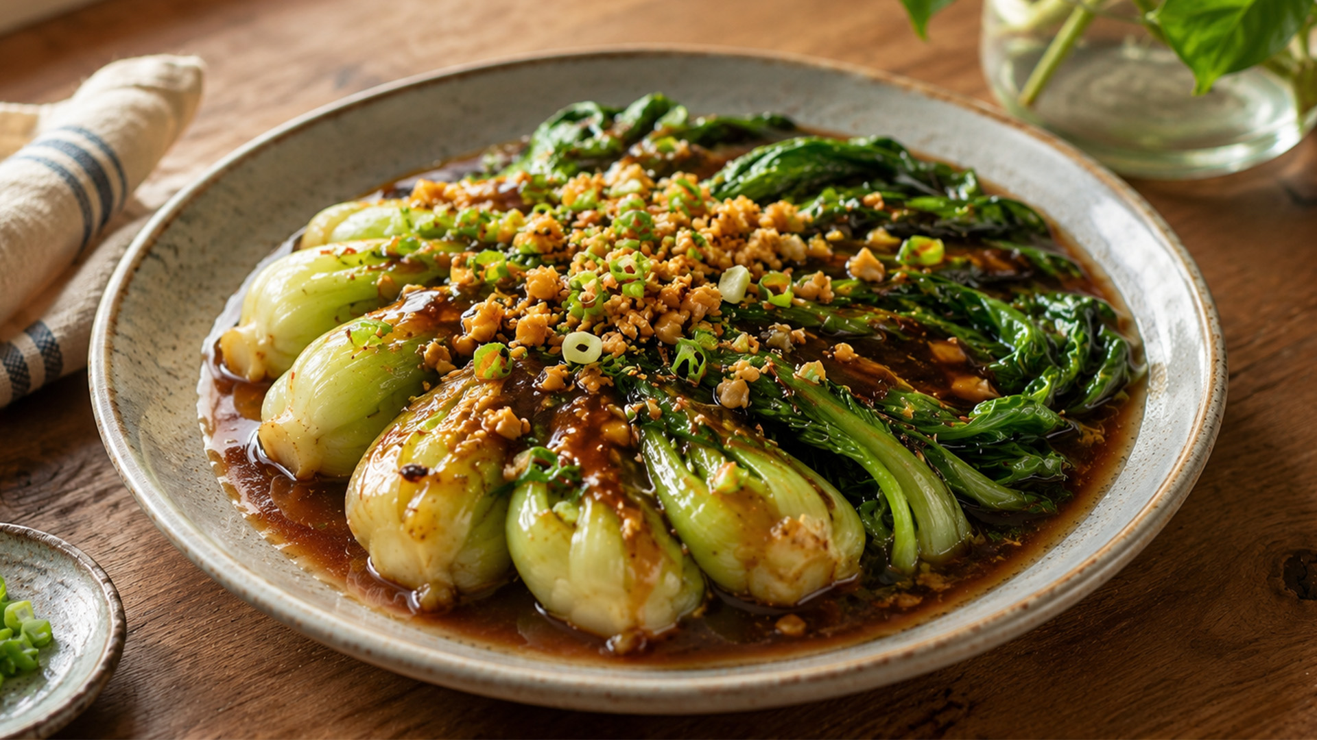 Why bok choy and oyster sauce work so well together