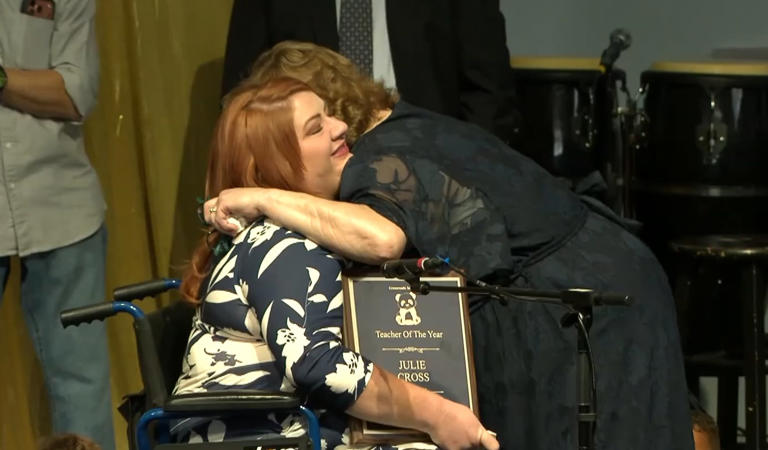 Las Vegas preschool teacher receives award after returning to classroom ...
