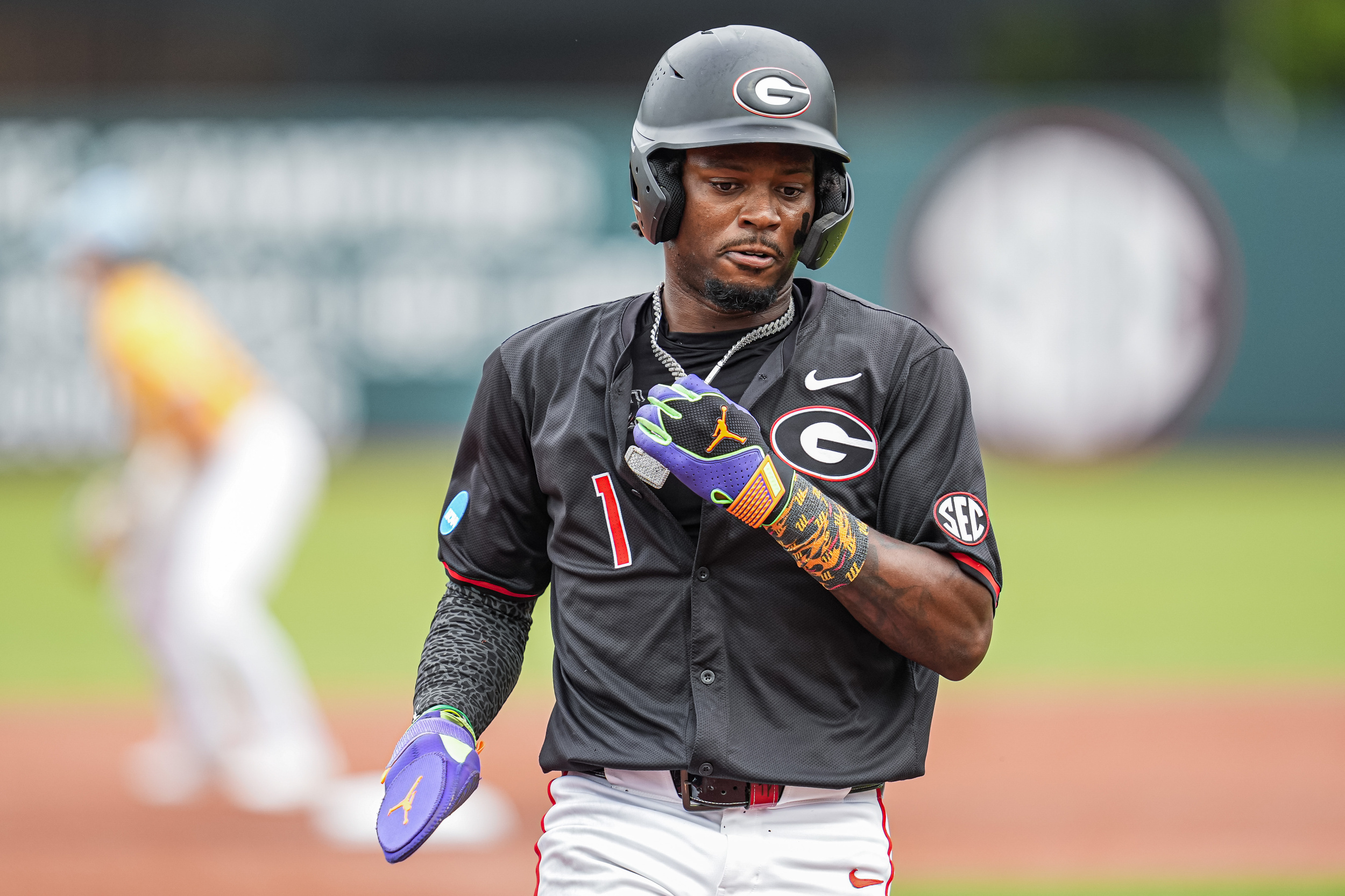 Georgia star gets ejected for his massive pimp job after home run