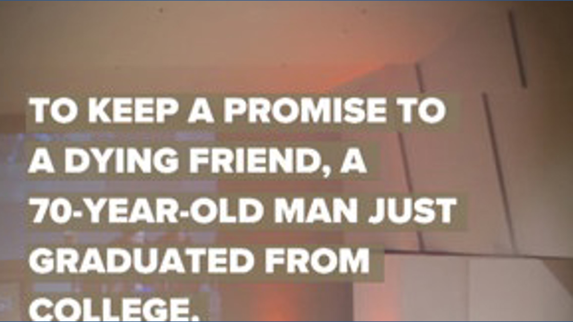 50 years after dropping out of college, MN man fulfills promise