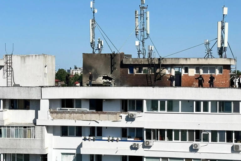 Trump says nothing after Russian drone hits building in Romania, a NATO ...
